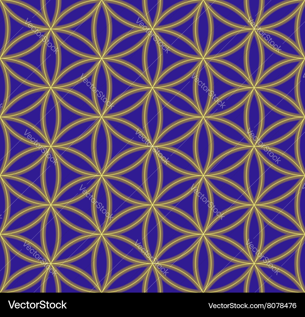 Colored flower of life sacred geometry pattern Vector Image