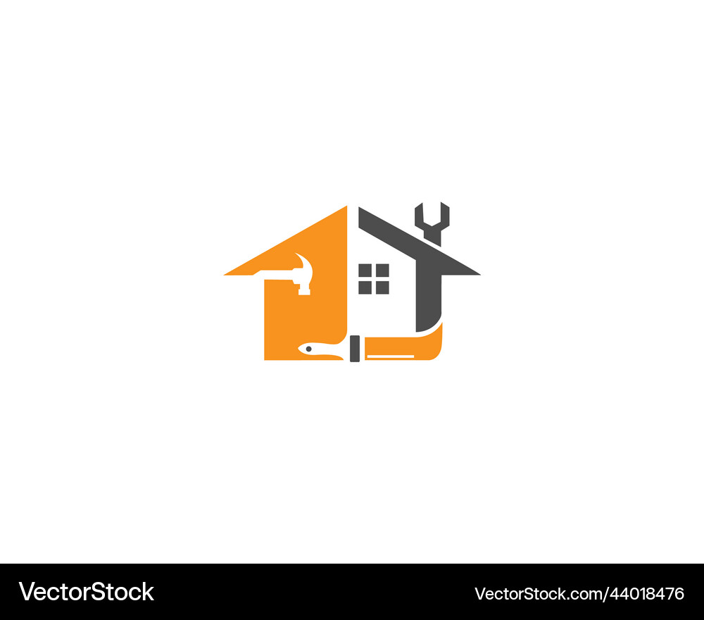 House printing and repair construction logo Vector Image