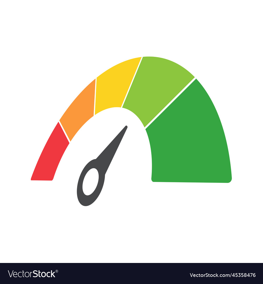 Mileage needle measures the level of business Vector Image