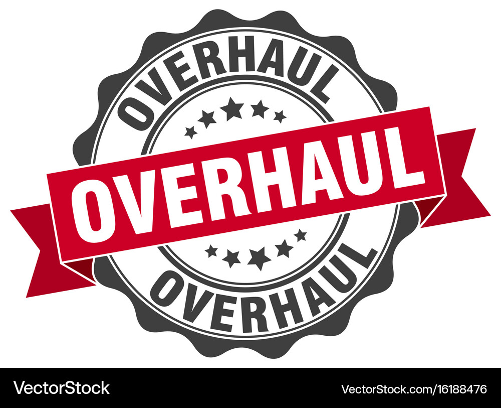 Overhaul stamp sign seal Royalty Free Vector Image