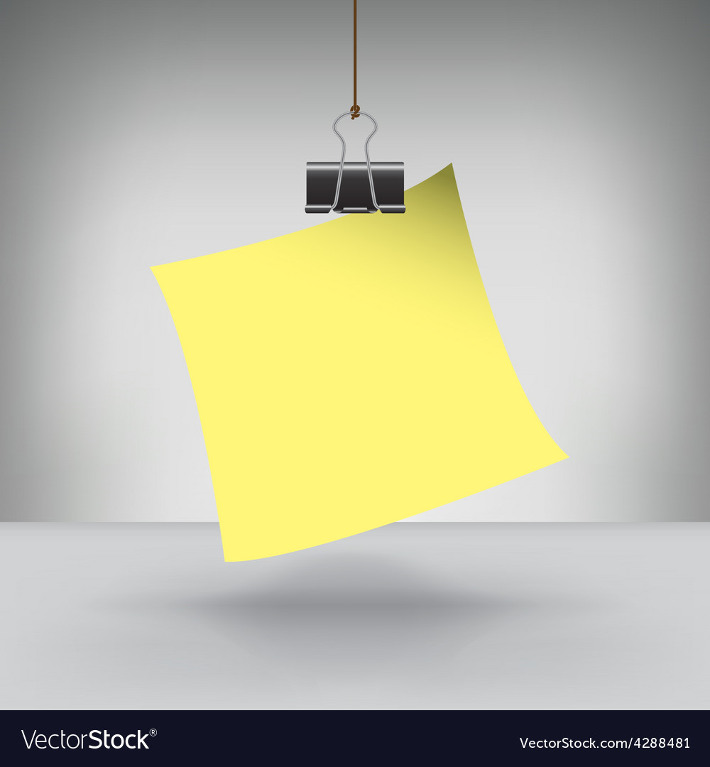 Clip note Royalty Free Vector Image - VectorStock