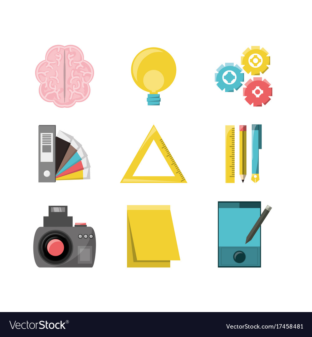 Design thinking concept Royalty Free Vector Image
