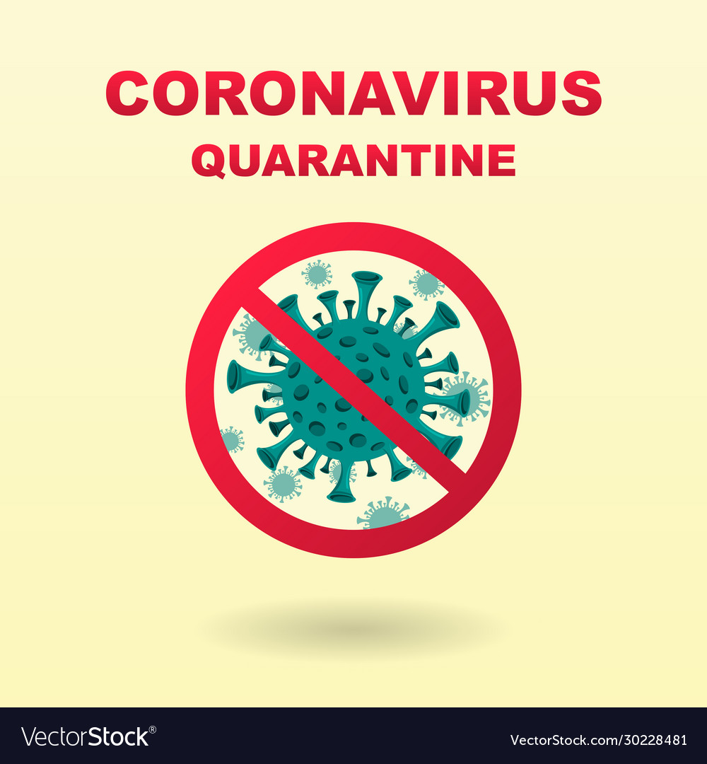 Stop virus background Royalty Free Vector Image