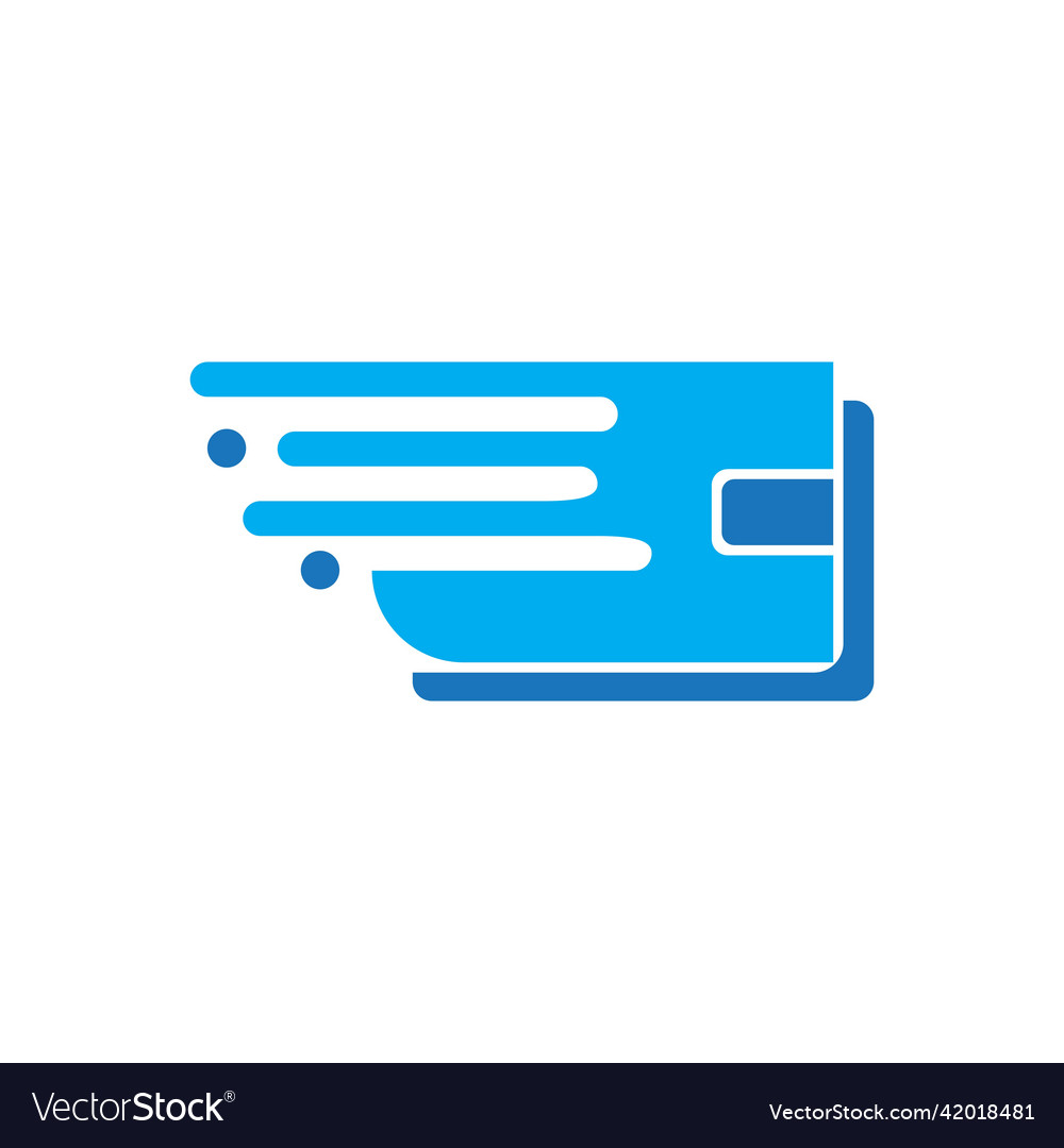 Wallet logo Royalty Free Vector Image - VectorStock