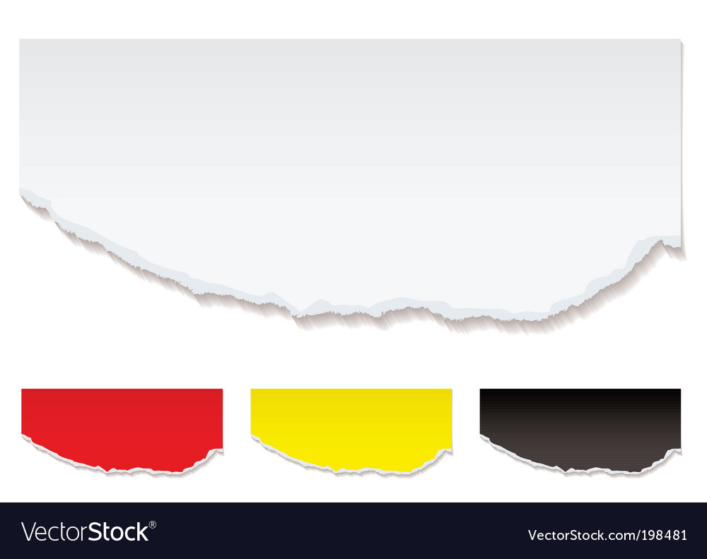 White paper torn edge Royalty Free Vector Image White paper torn edge Royalty Free Vector Image