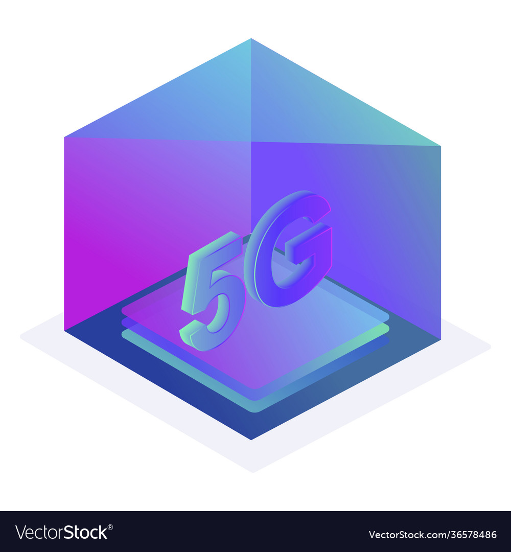 5g network wireless technology Royalty Free Vector Image