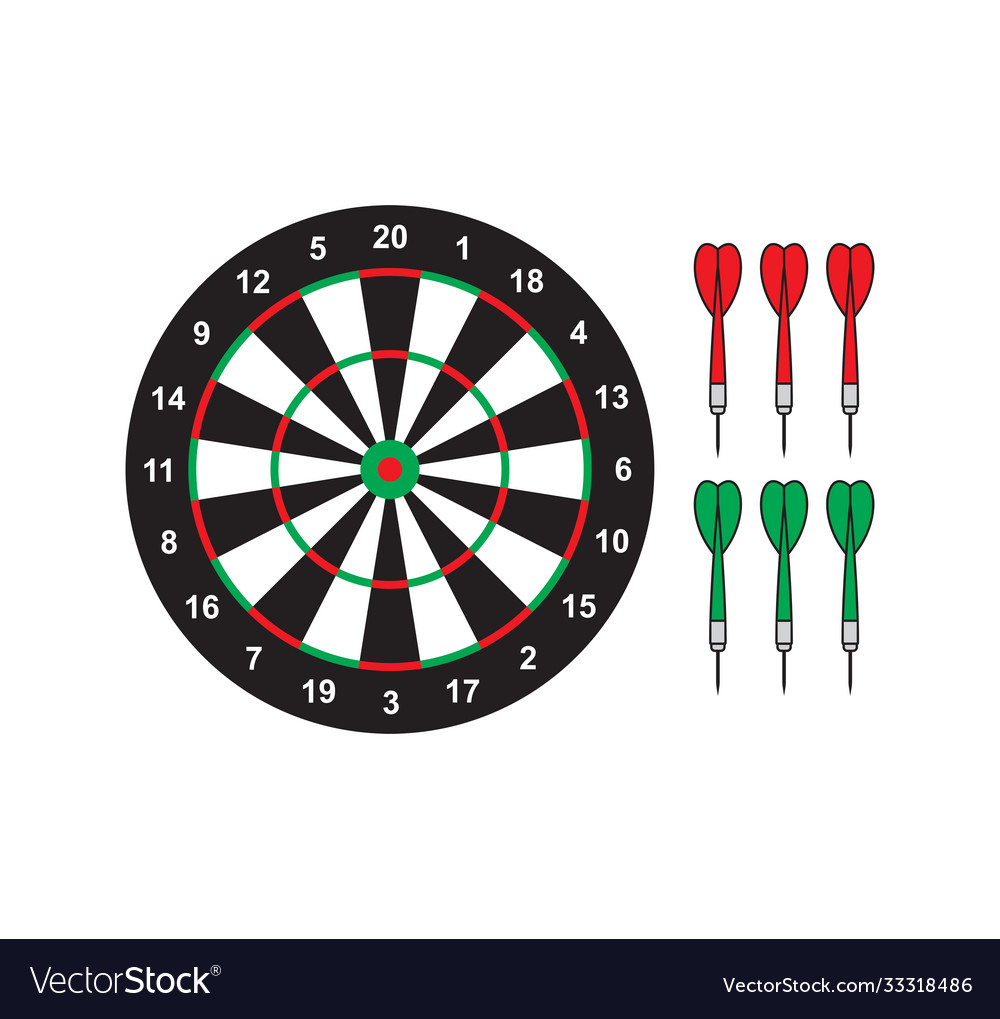 Dart set Royalty Free Vector Image - VectorStock