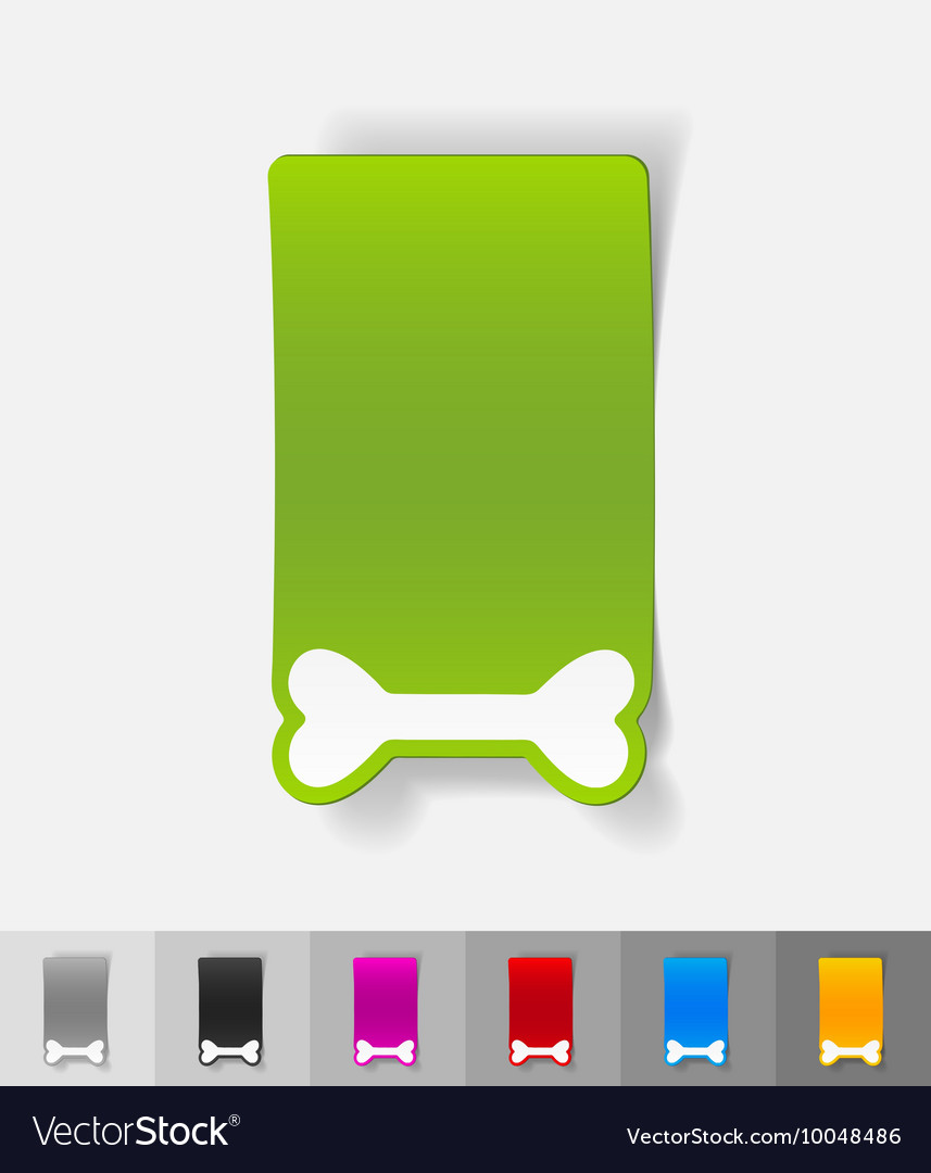 Realistic design element bone Royalty Free Vector Image