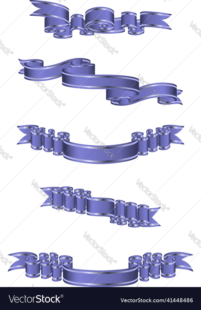 Ribbon set Royalty Free Vector Image - VectorStock