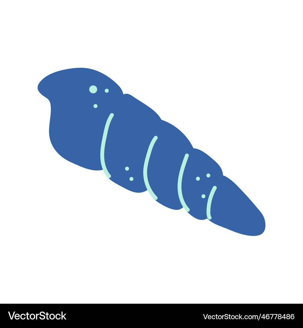 Sea shell beach icon life in the ocean Royalty Free Vector