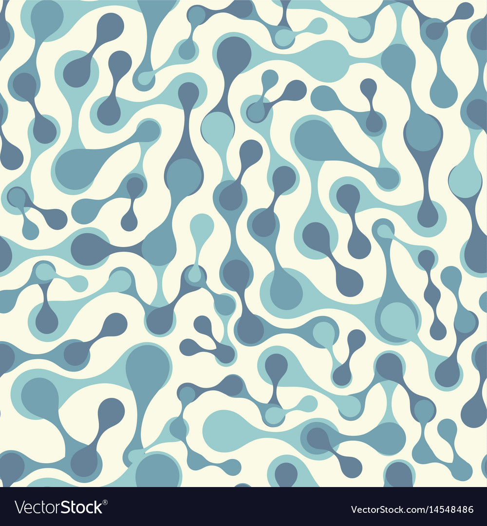 Seamless pattern with molecular structure Vector Image