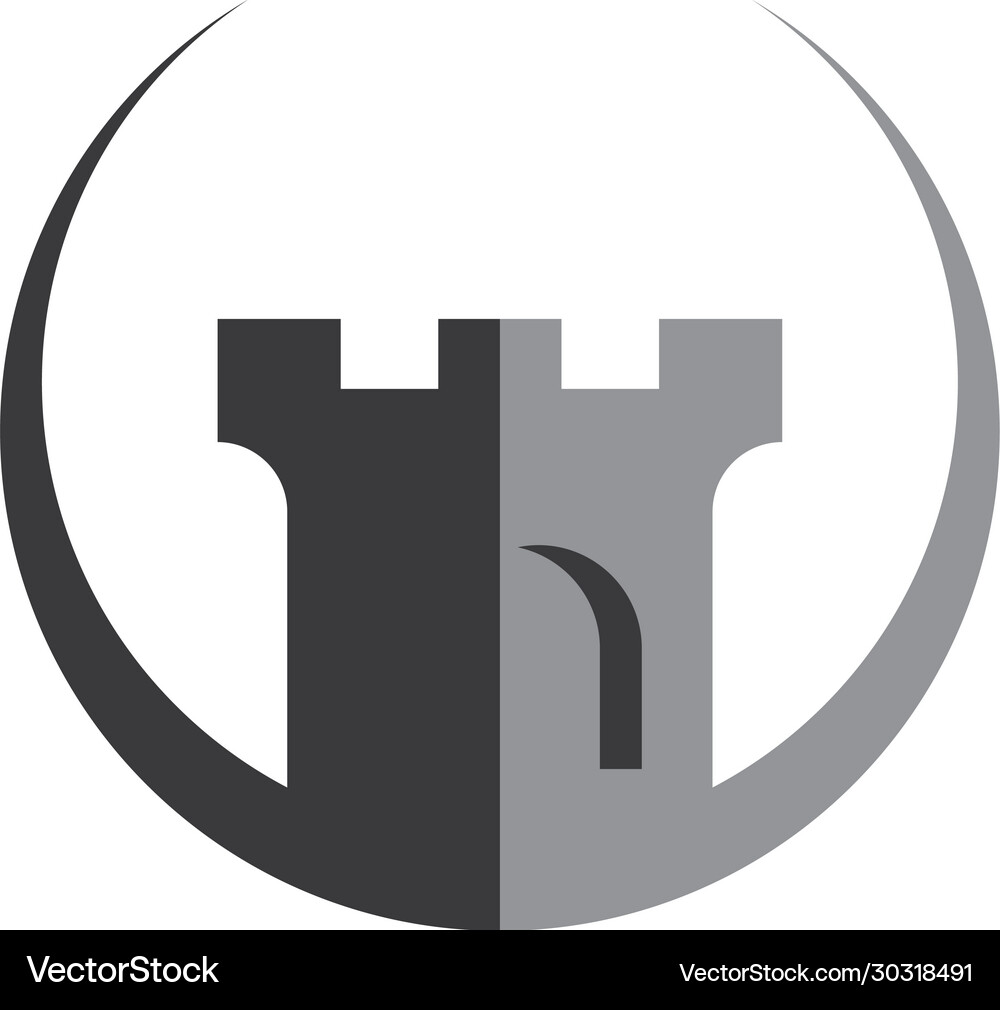 Castle symbol icon Royalty Free Vector Image - VectorStock