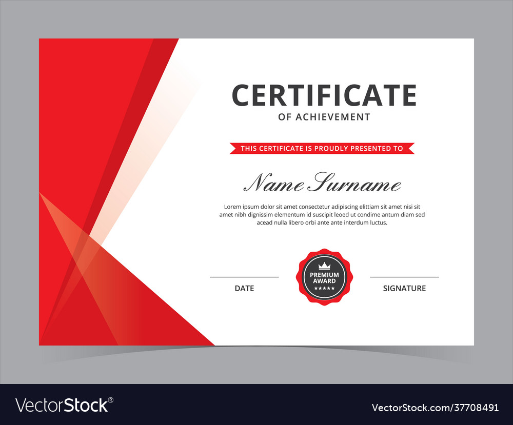 Certificate Royalty Free Vector Image - VectorStock