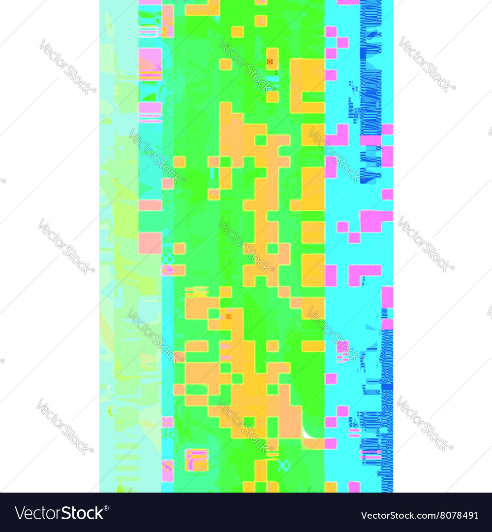Colored abstract glitch art design background Vector Image Colored abstract glitch art design background Vector Image