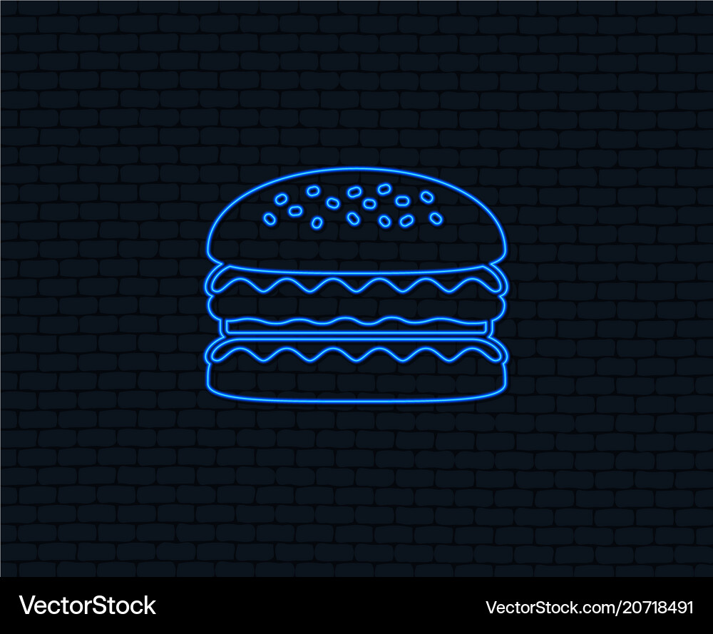 Hamburger icon burger food symbol Royalty Free Vector Image