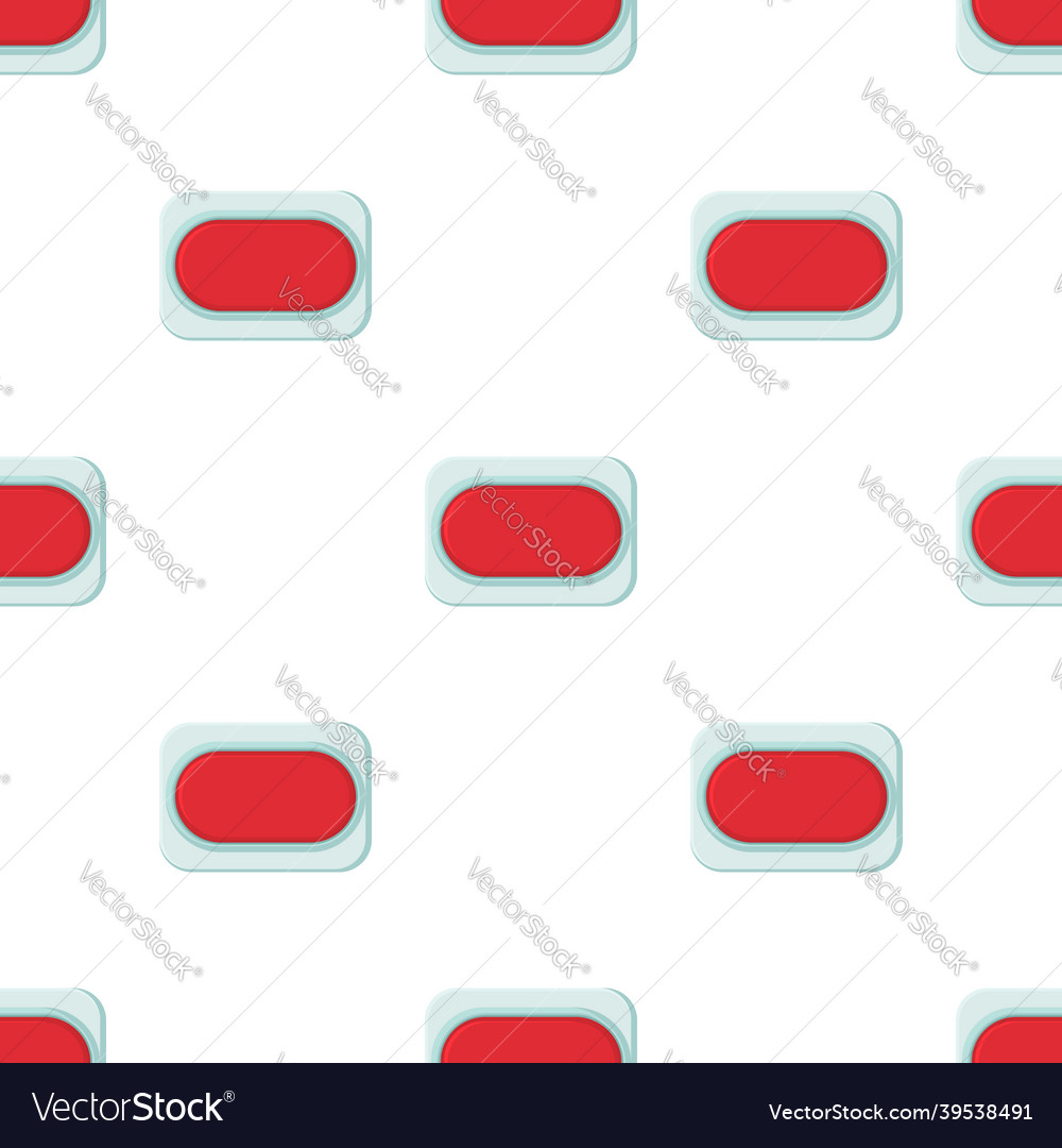 Red rectangular button pattern seamless Royalty Free Vector