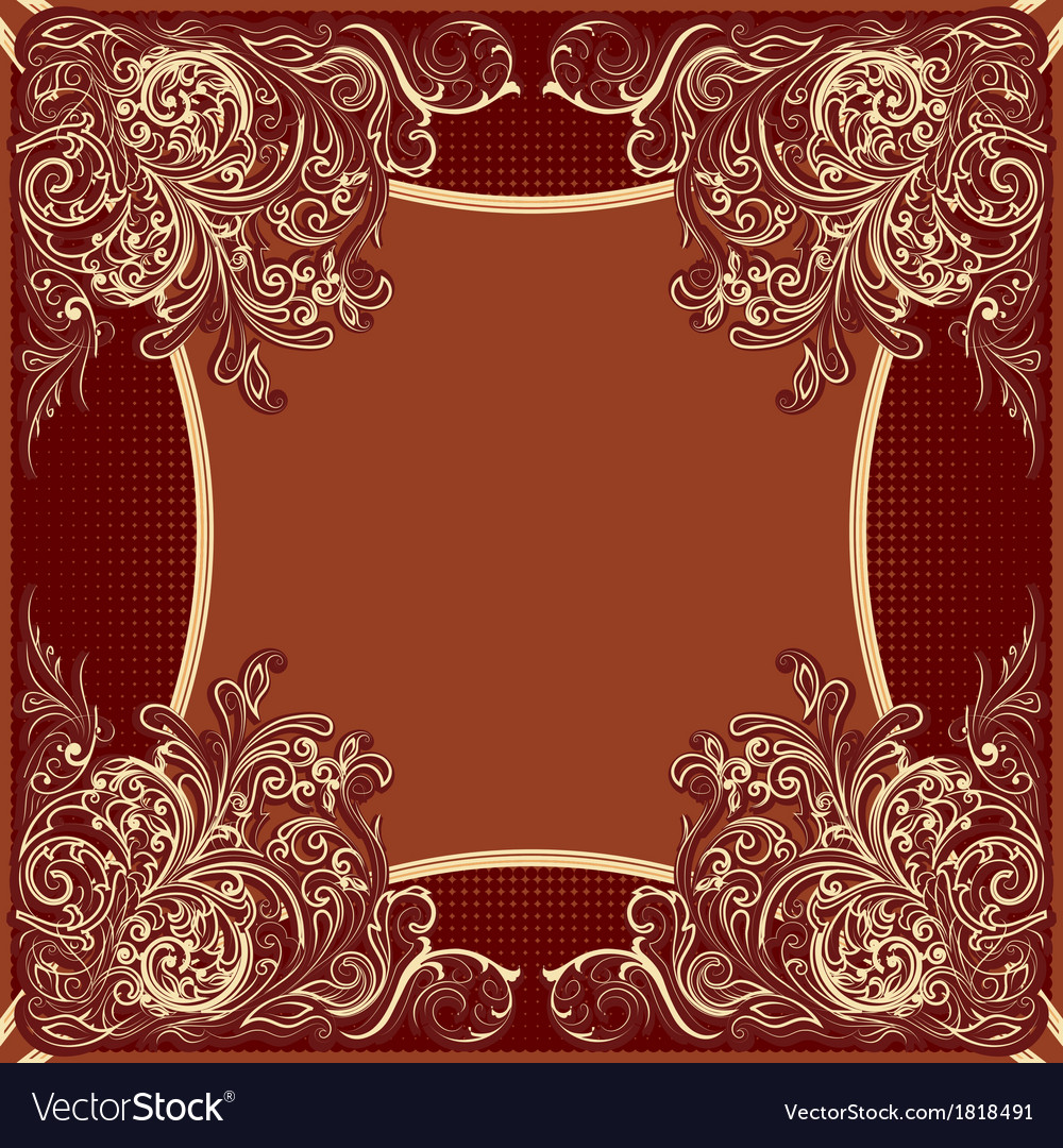 Retro frame Royalty Free Vector Image - VectorStock