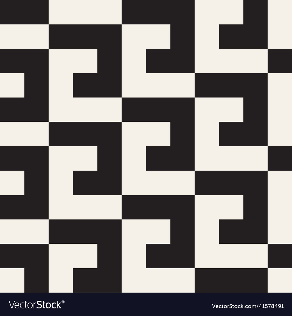 Seamless pattern repeating geometric elements Vector Image