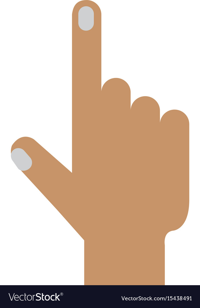 Touch point hand Royalty Free Vector Image - VectorStock