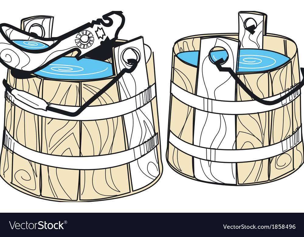 Buckets Royalty Free Vector Image - VectorStock
