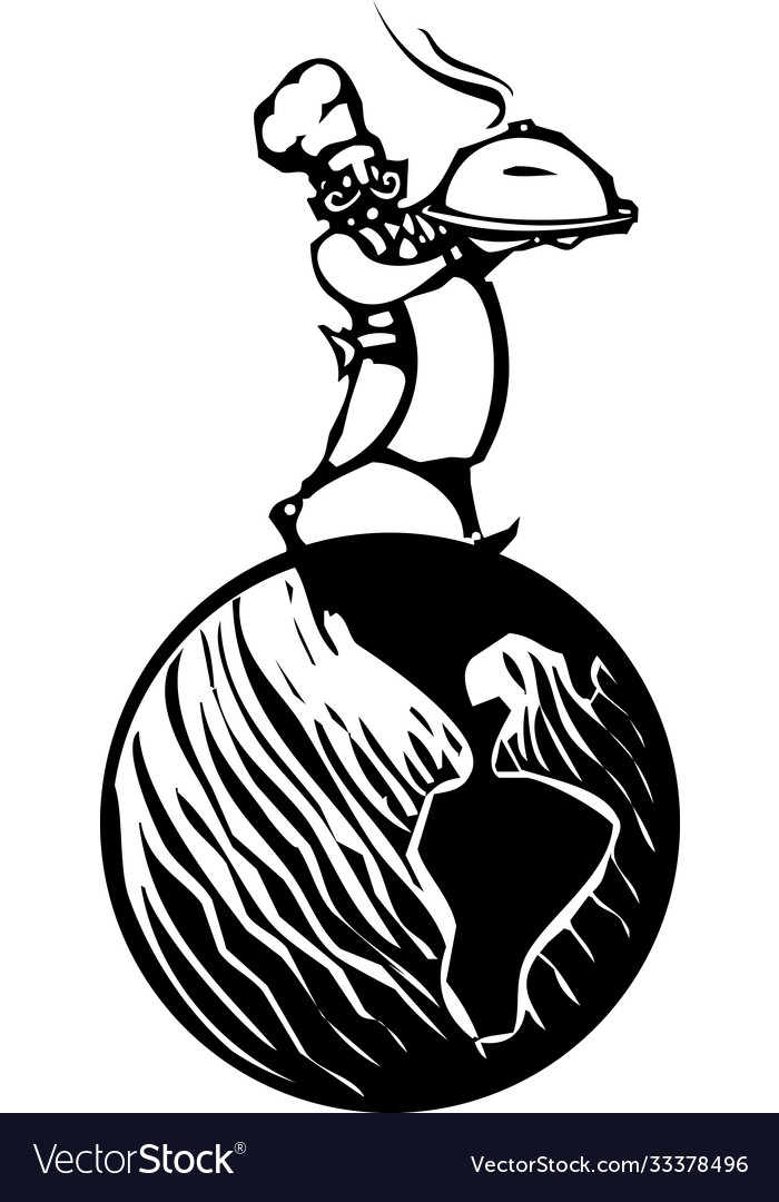 Chef world Royalty Free Vector Image - VectorStock
