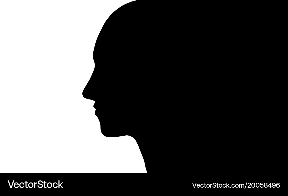 Profile of a woman Royalty Free Vector Image - VectorStock