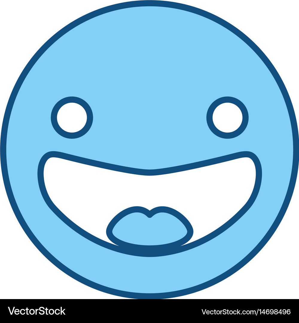 Smile emoticon symbol Royalty Free Vector Image