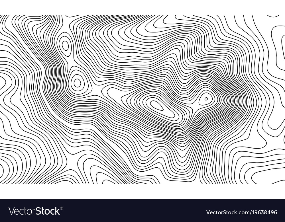 Topographic Map Contour Background Topo Map Vector Image