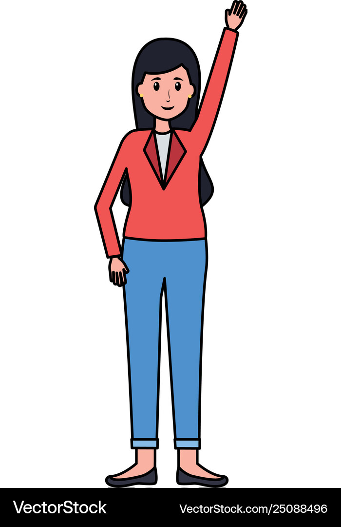 Woman character person Royalty Free Vector Image