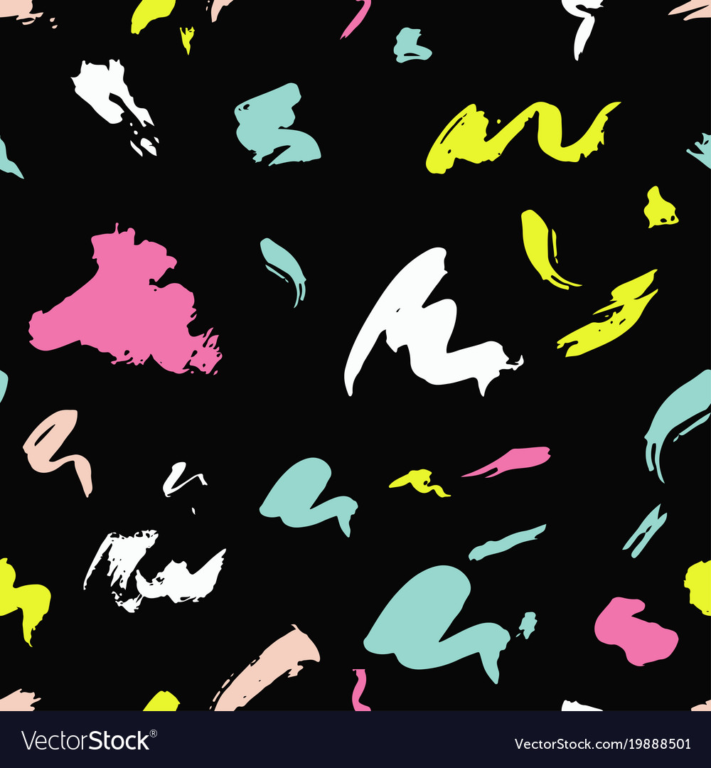 Brushstroke Seamless Pattern Royalty Free Vector Image