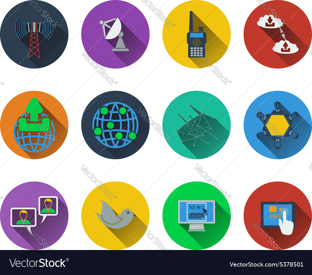 Flat icon Royalty Free Vector Image - VectorStock