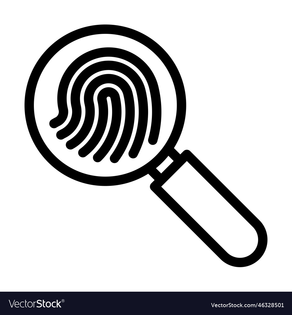 Forensic thick line icon for personal Royalty Free Vector