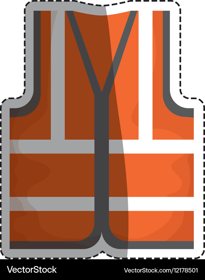 Industrial vest wear Royalty Free Vector Image