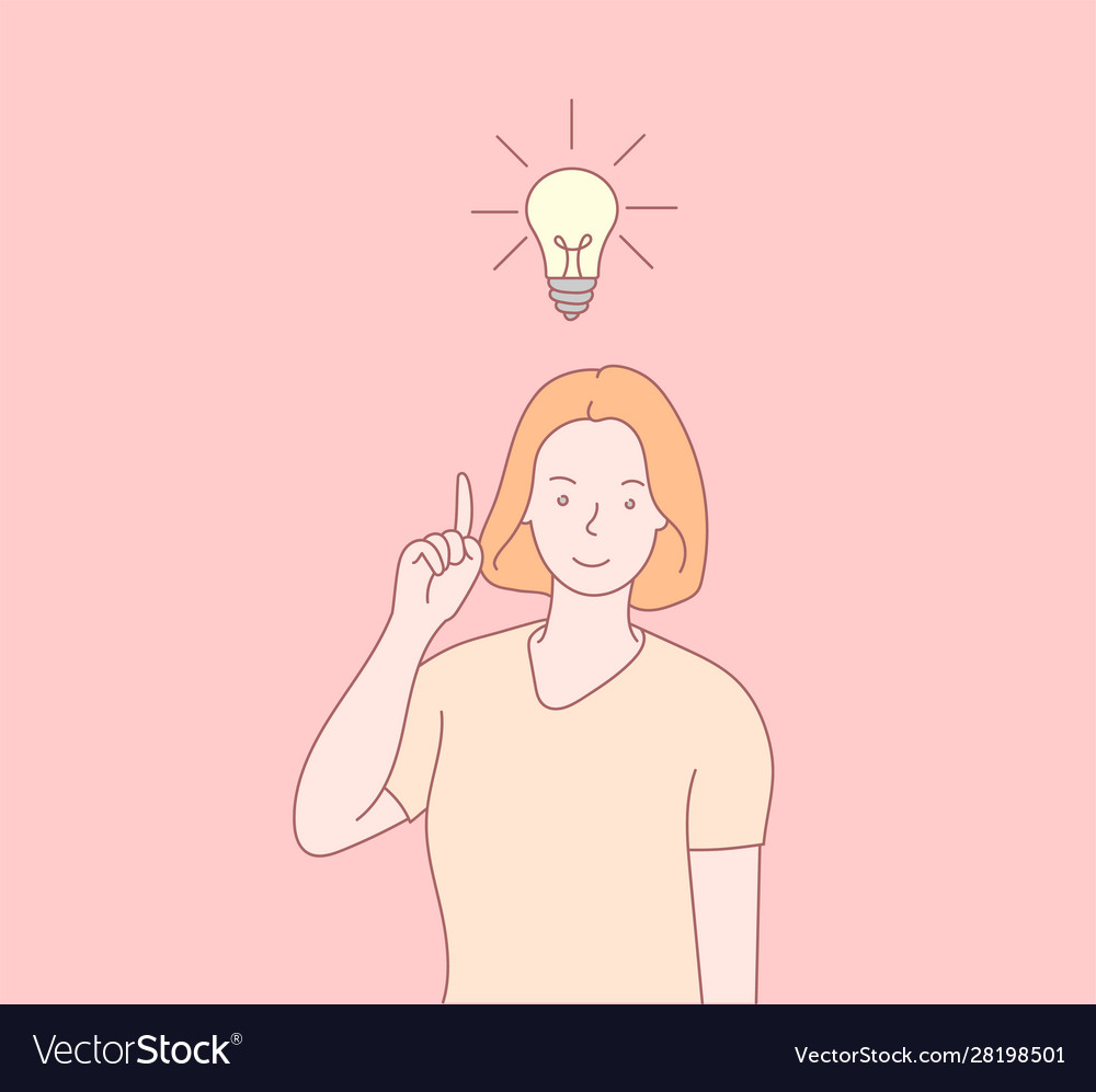 Man light bulb Royalty Free Vector Image - VectorStock