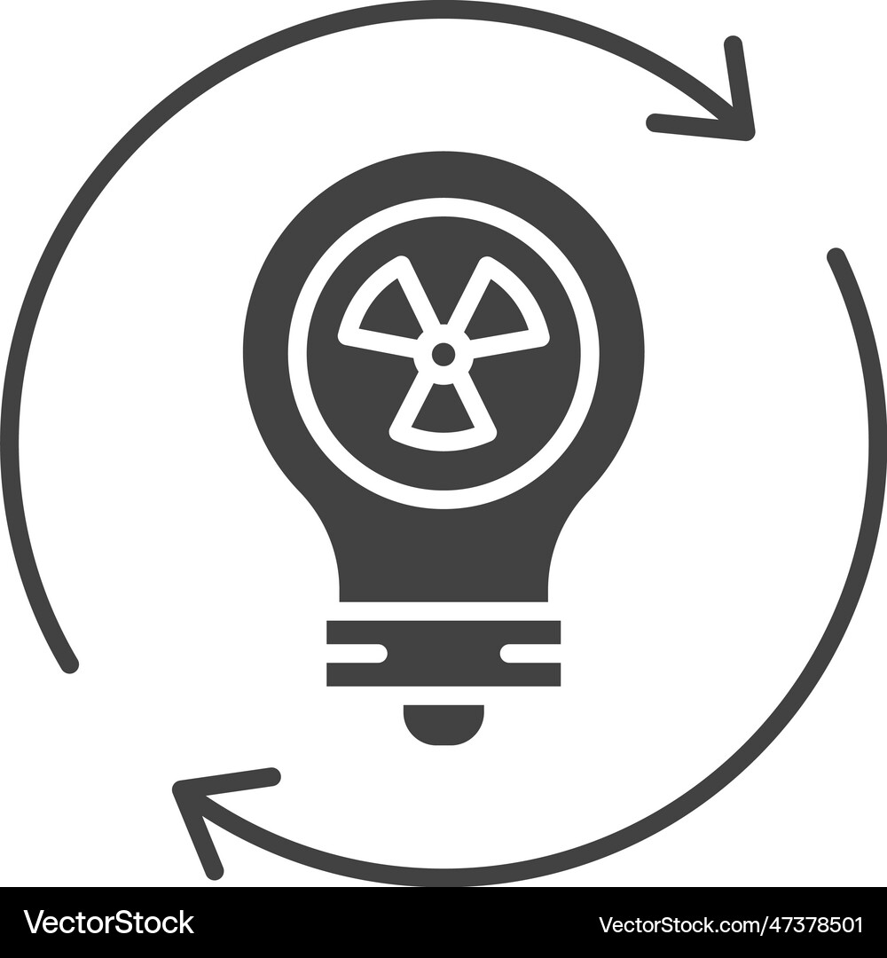 Renewable energy icon image Royalty Free Vector Image