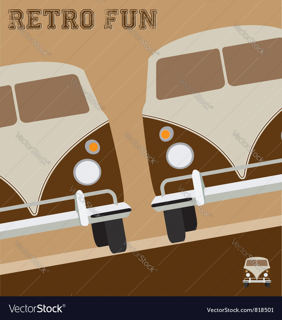 Retro fun design Royalty Free Vector Image - VectorStock