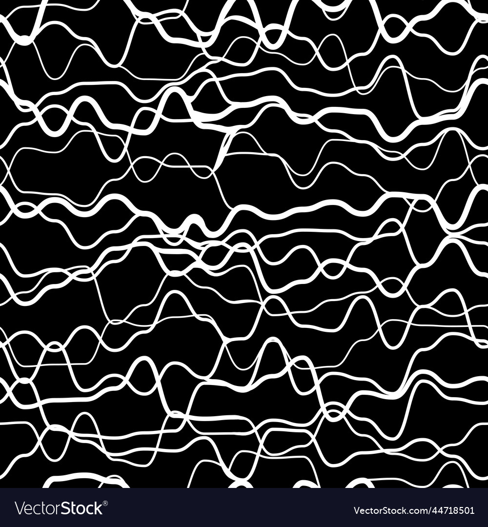 Seamless Pattern With Irregular Lines Royalty Free Vector