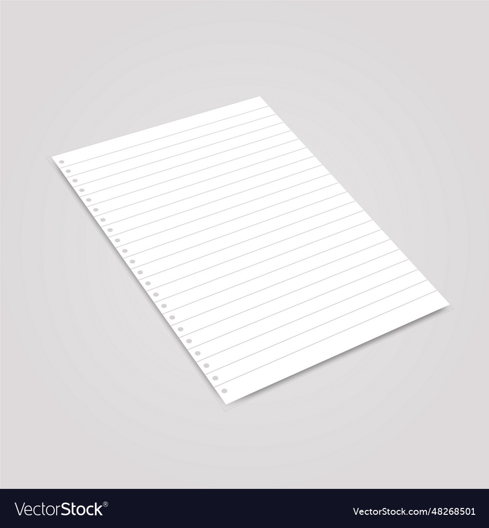 White empty paper Royalty Free Vector Image - VectorStock