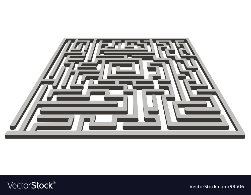 Labyrinth Royalty Free Vector Image - VectorStock