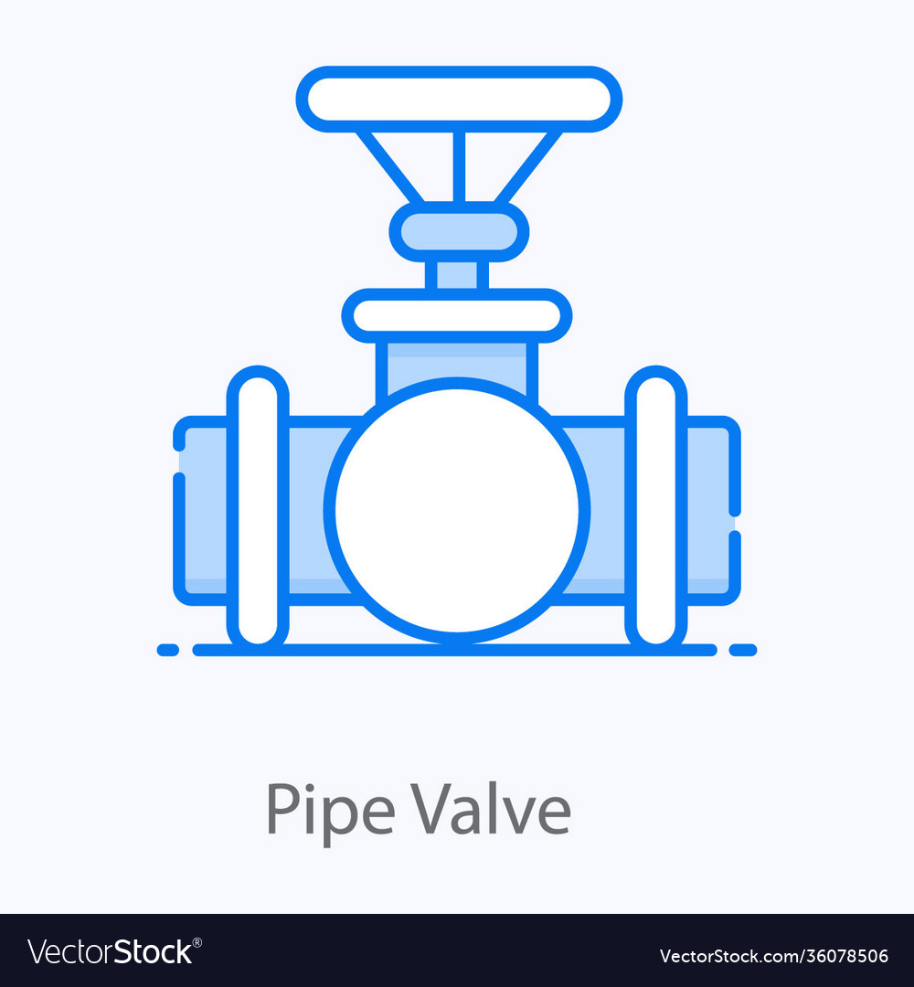 Pipe valve Royalty Free Vector Image - VectorStock