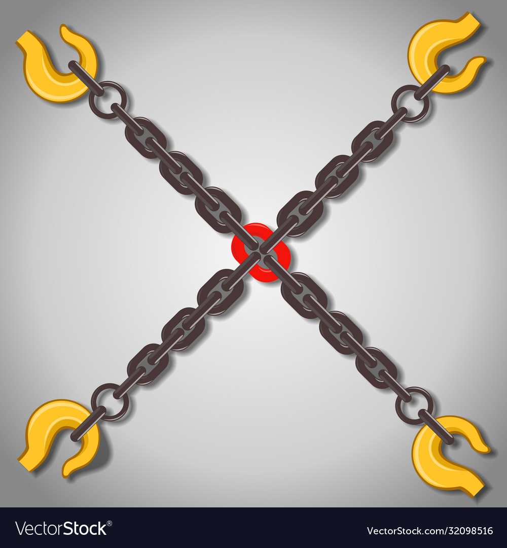 Chains - weak or strong link concept Royalty Free Vector