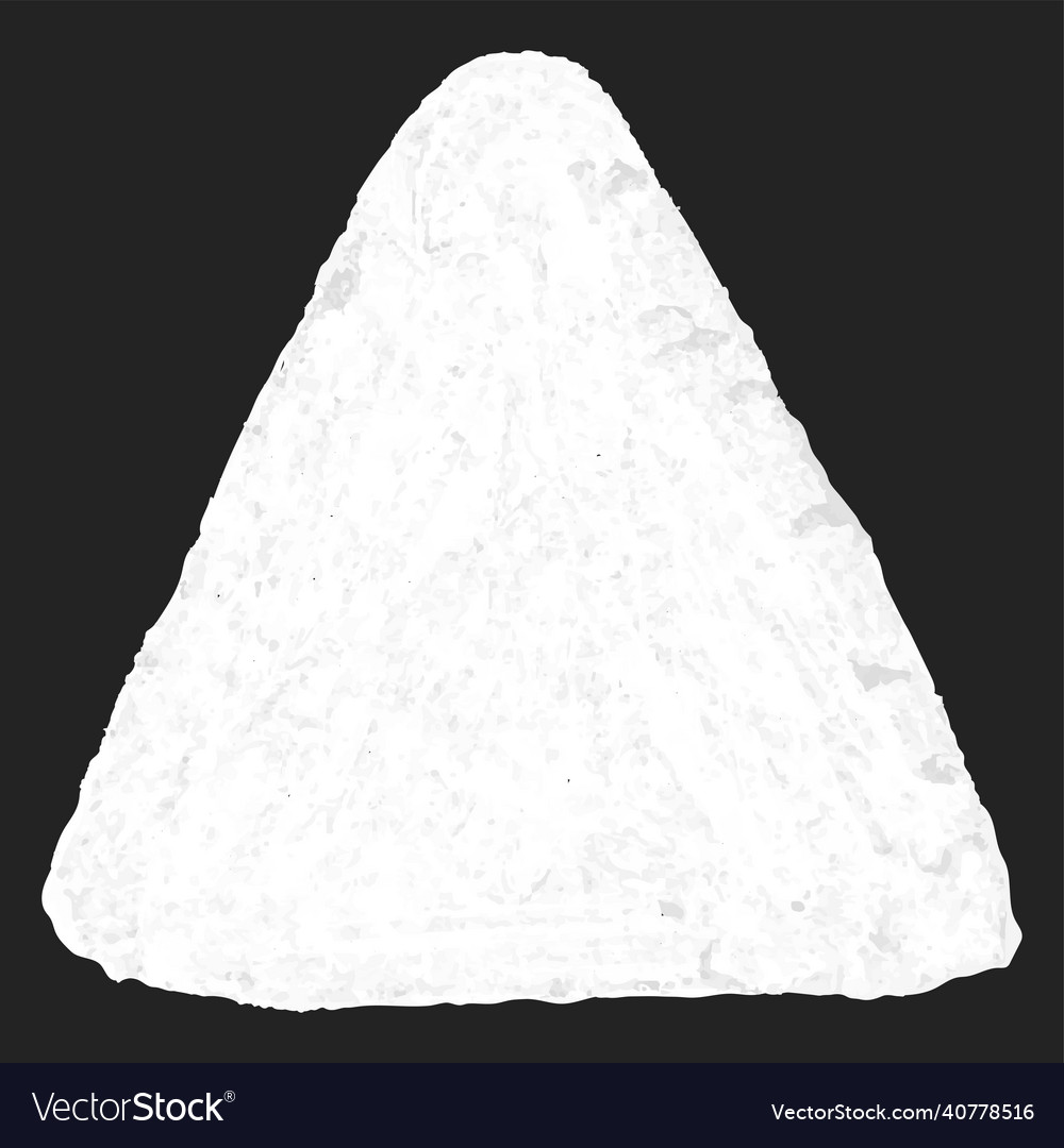 Crayon scribble textured triangle shape Royalty Free Vector