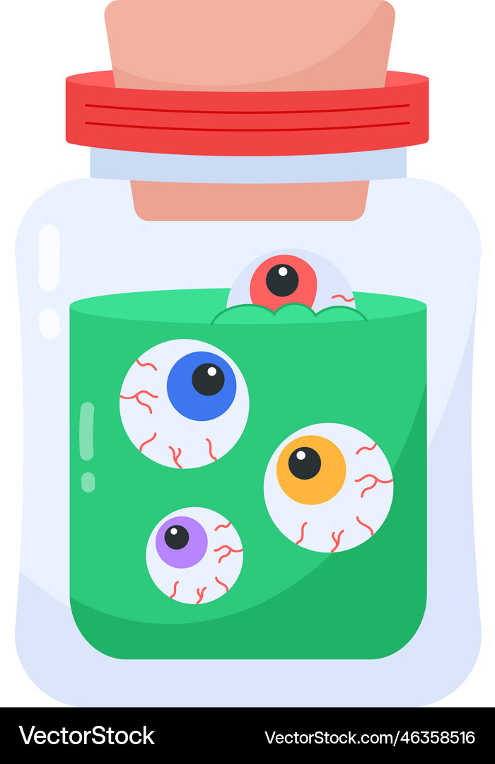 Eyeball potion Royalty Free Vector Image - VectorStock