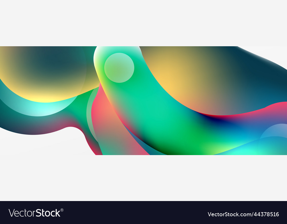 Fluid abstract background liquid color gradients Vector Image