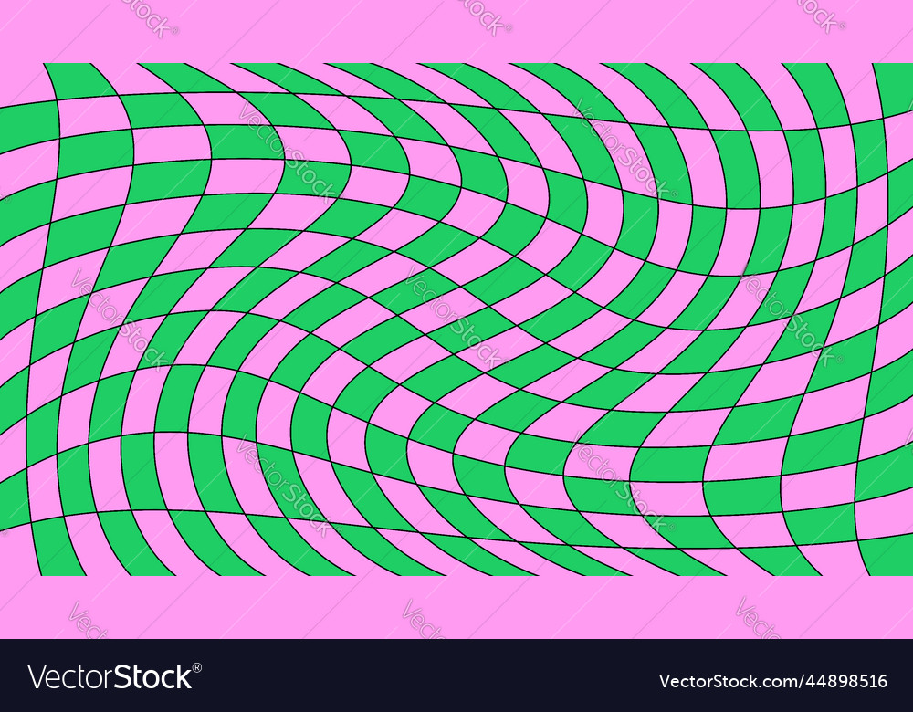 Trippy checkered background Royalty Free Vector Image