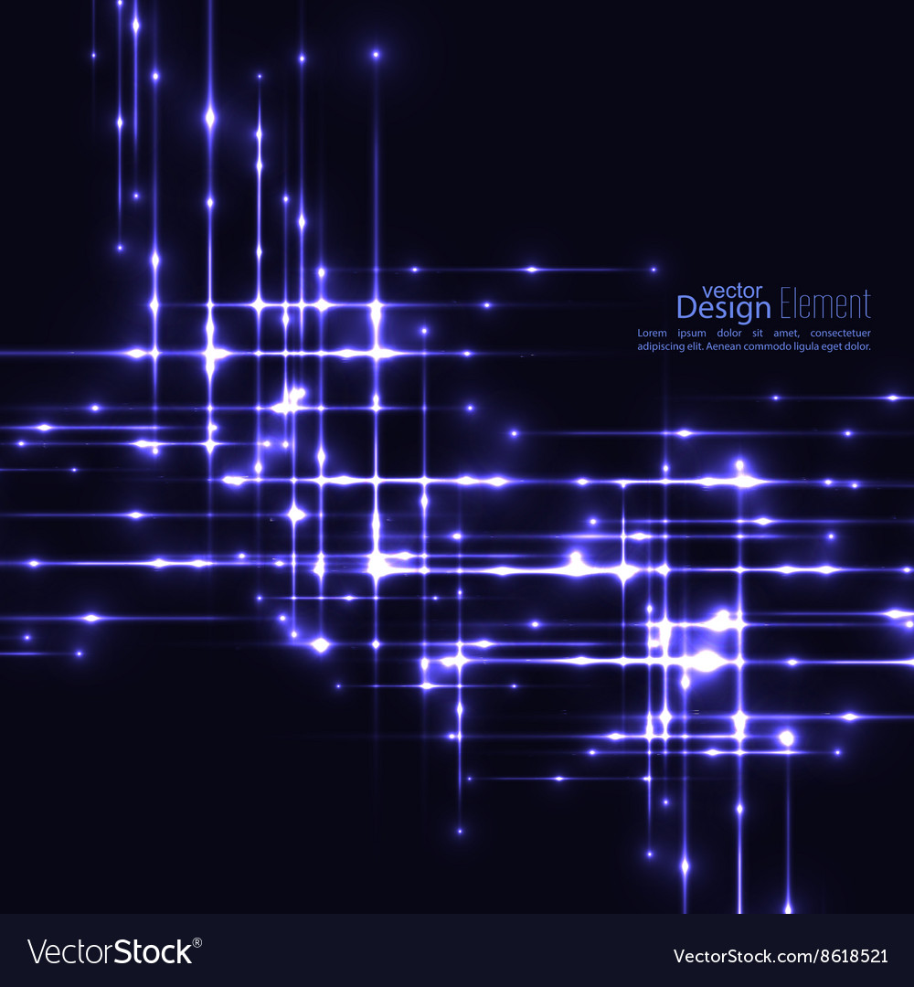 Abstract background with glowing rays Royalty Free Vector