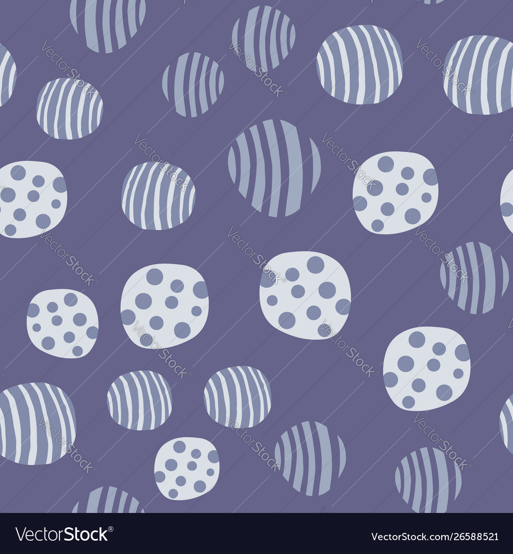Abstract pebble seamless pattern hand drawn Vector Image