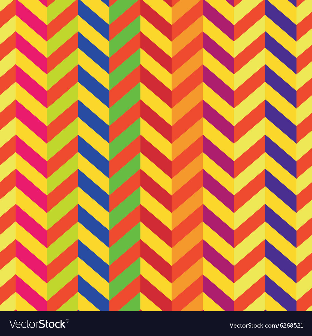 Colorful chevron seamless pattern Royalty Free Vector Image