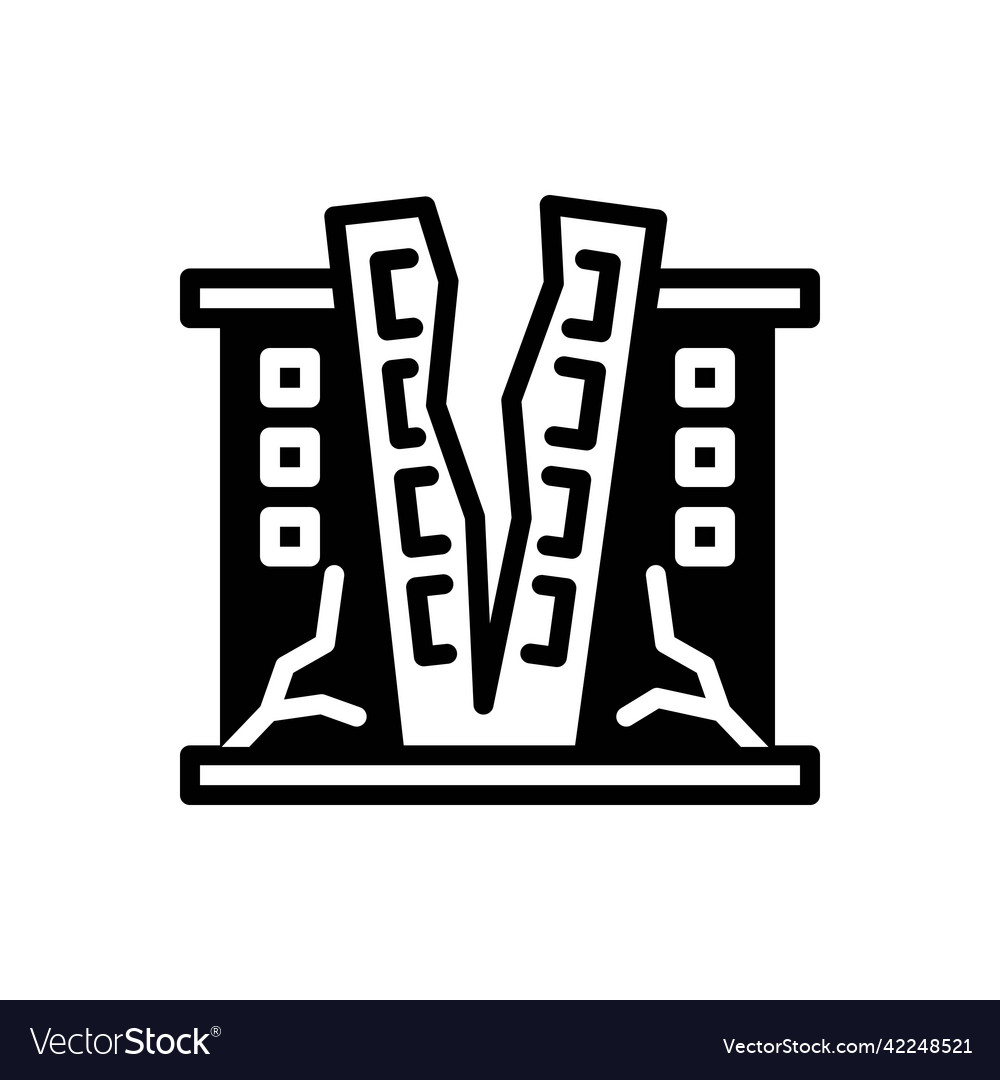 Destroyed Royalty Free Vector Image - VectorStock