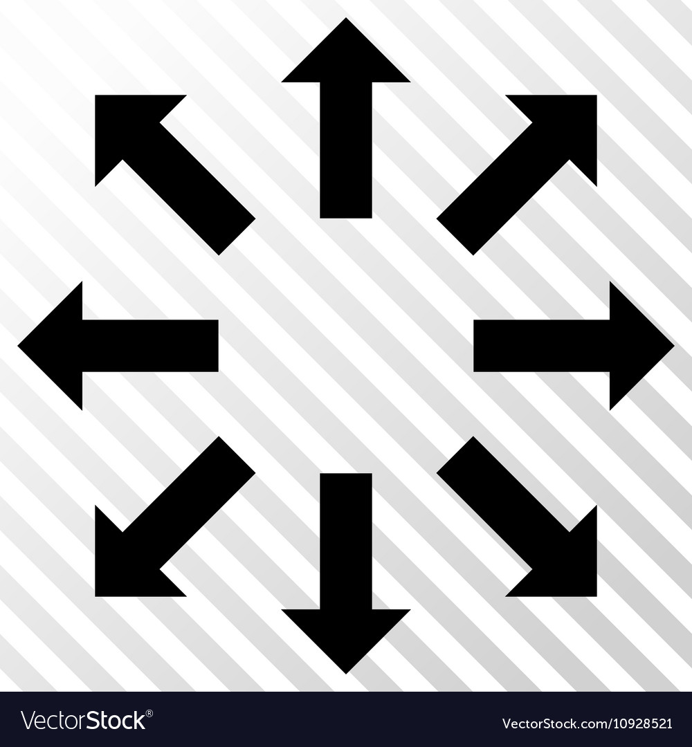 Explode arrows icon Royalty Free Vector Image - VectorStock
